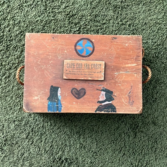 Vintage | Accents | Antique Cape Cod Sea Chest Wooden Box | Poshmark